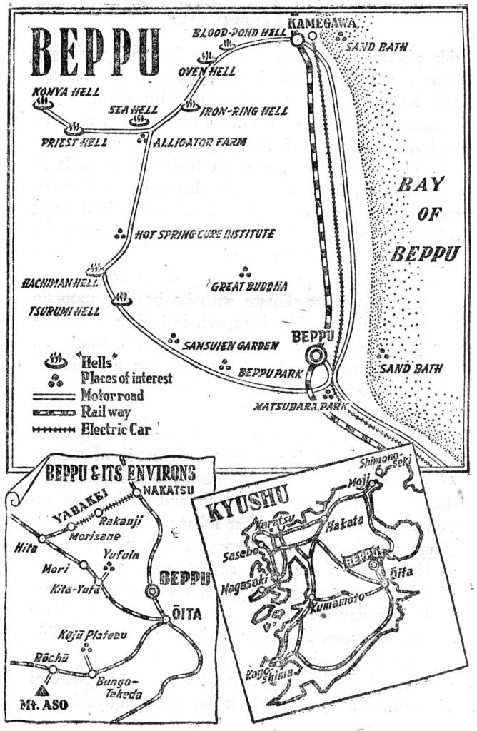 The Natural Sand Baths and Onsen, Beppu, c. 1910-1930. | Old Tokyo