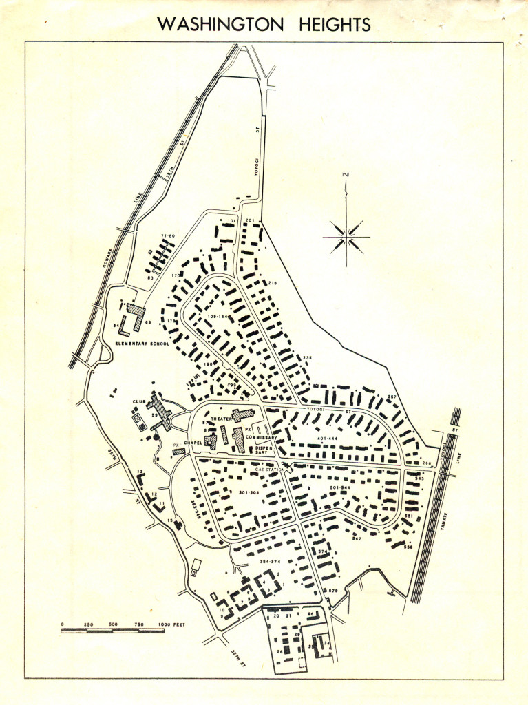 Olympic Village née “Washington Heights” US Military Housing Complex ...