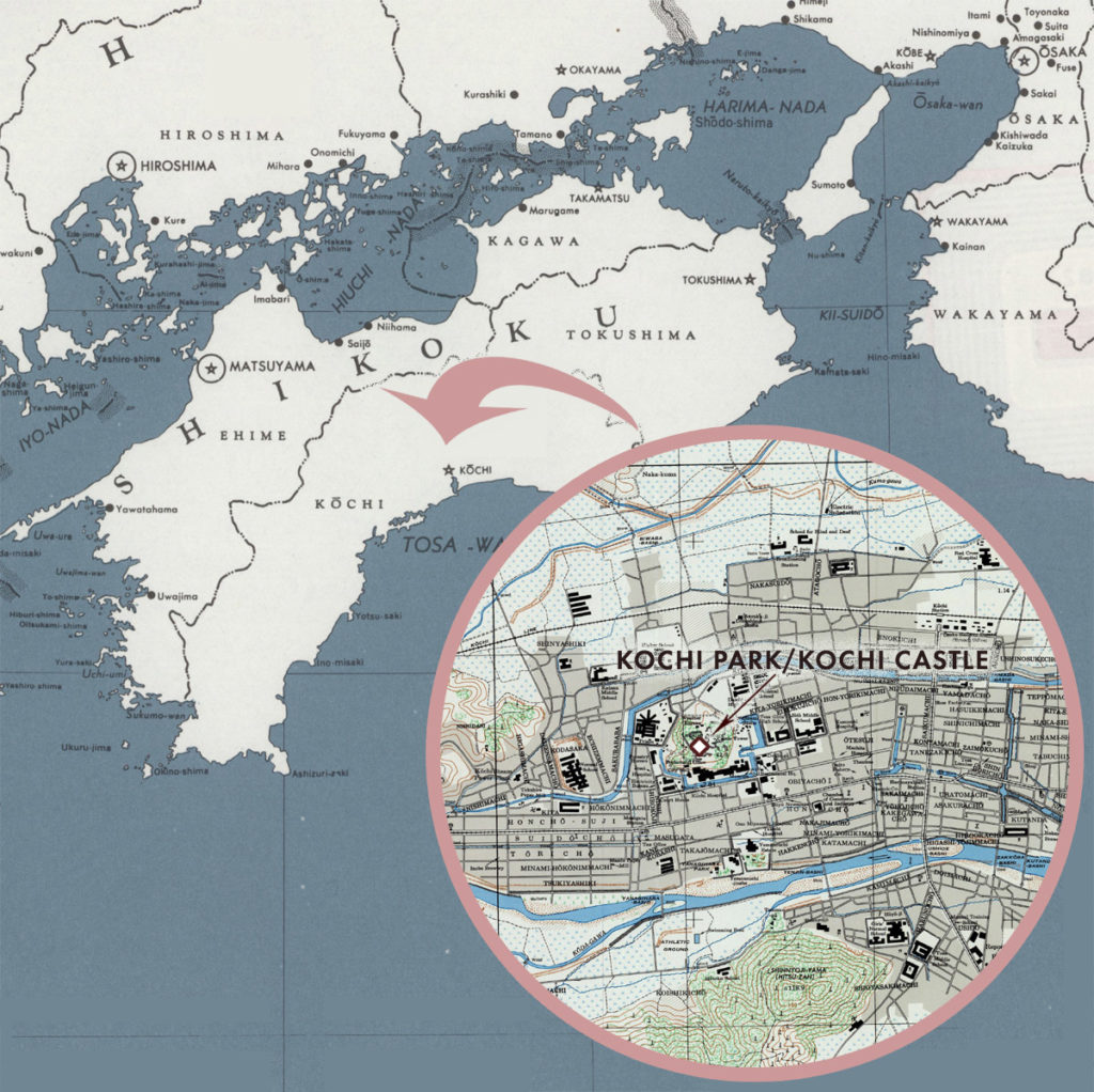 Kochi Castle, Tosa, Shikoku, c. 1920. | Old Tokyo