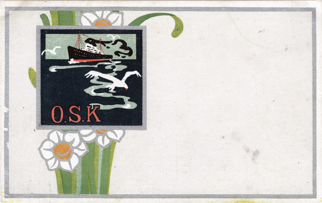 “Principal services of O.S.K. Line”, Osaka Shosen Kaisha, c. 1930 ...