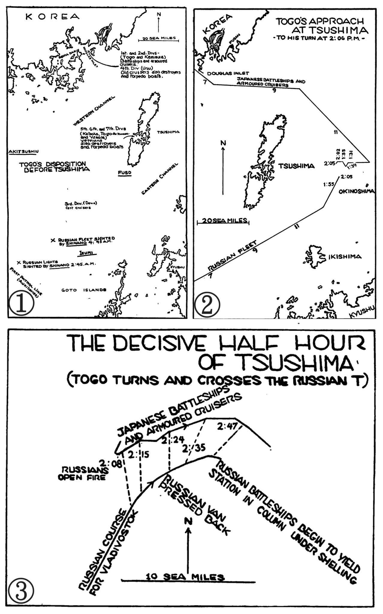 Battle of Tsushima Straits propaganda postcard, Russo-Japanese War ...